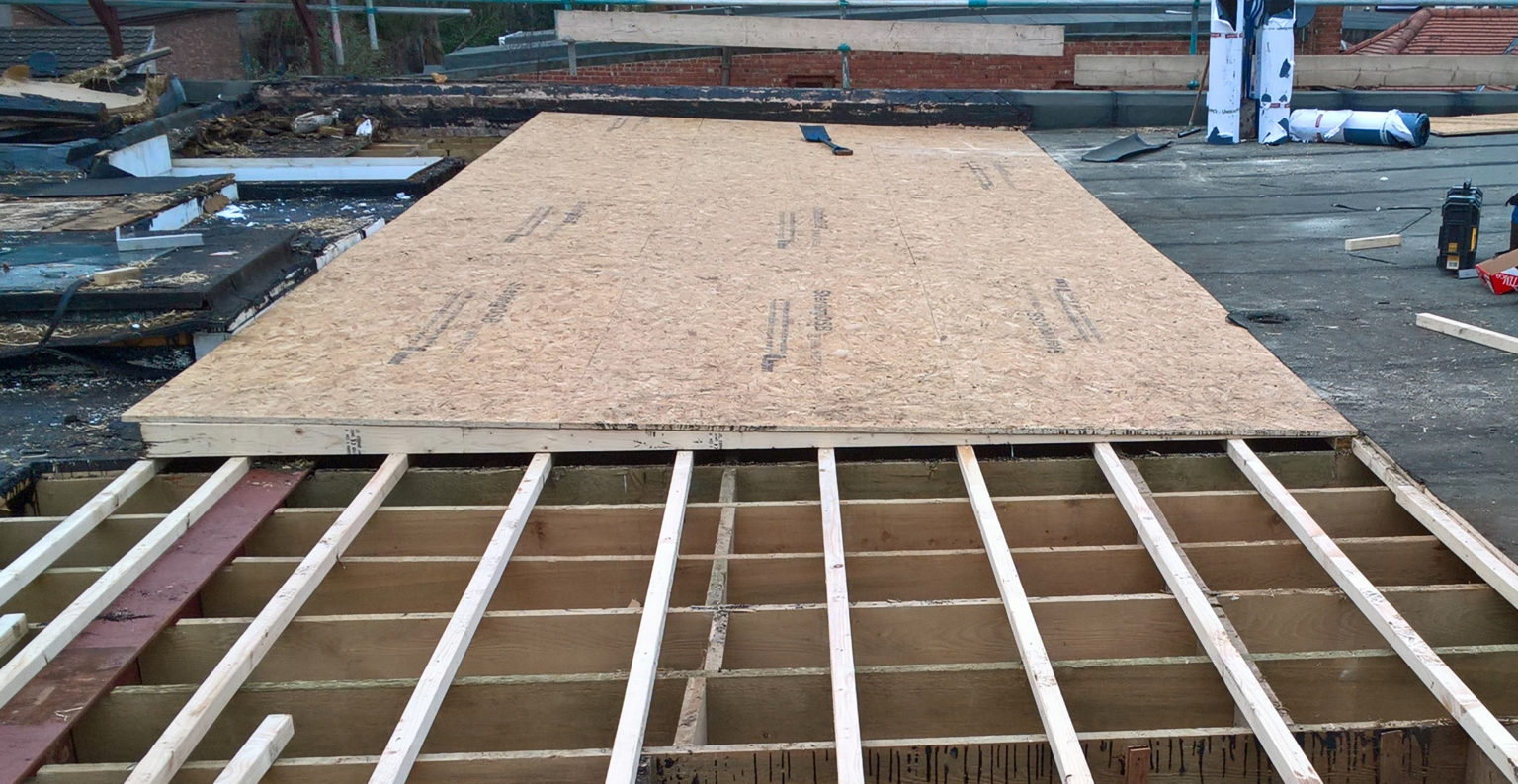 Flat roof drainage falls | BBR Roofing
